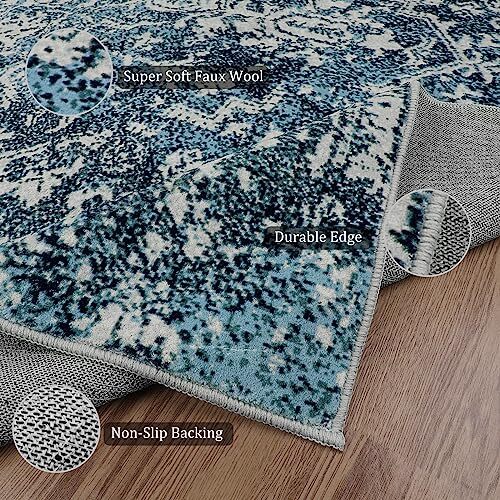 Vintage Kitchen Runner Rug2x5 Bathroom Runner Rug Washable Hallway ...