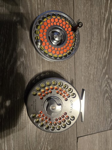 Orvis Access Mid Arbor V Fly Reel silver w/ Pouch And Spare spool | eBay