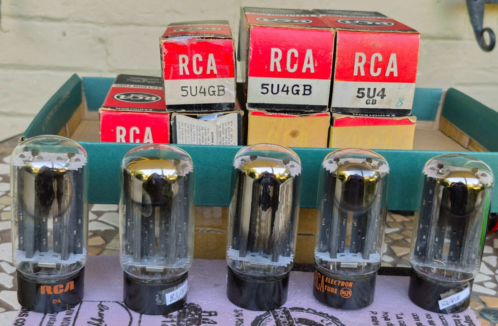 50's to 60's RCA 5U4GB test strong/new using B&K 606. 7 of 12 in RCA ...