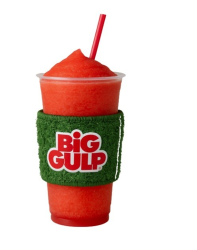 7-Eleven Big Gulp Slurpee Football Astro Turf Grass Koozie Set of 2 ...