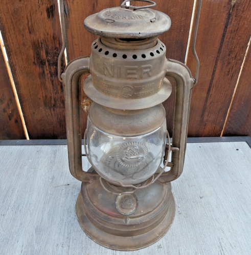 VTG 1930 NIER FEUERHAND #280 OIL LANTERN W/ ORIGINAL CAST GERMANY GLOBE ...