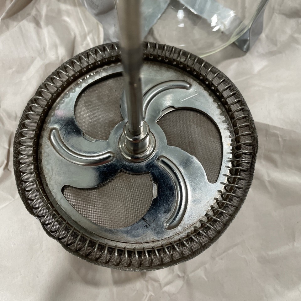 BONJOUR MAXIMUS FRENCH PRESS COFFEE MAKER STAINLESS STEEL GLASS CARAFE ...