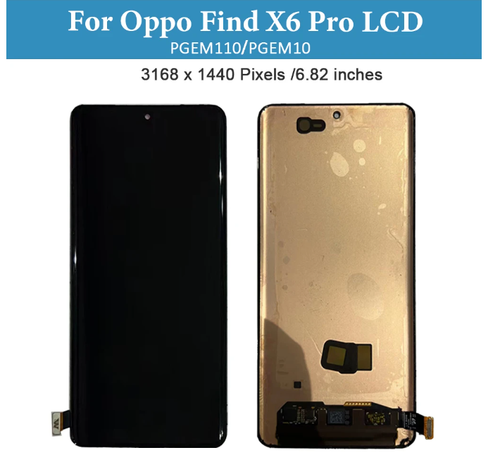 6.82" For Oppo Find X6 Pro LCD PGEM110 PGEM10 Display Touch Screen ...