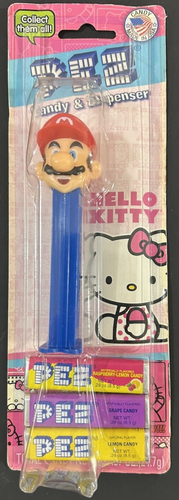Old ERROR PEZ Dispenser: MARIO on Hello Kitty Package: RARE ?!?! New in ...