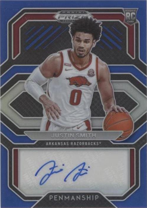 2021-22 Panini Prizm Draft Picks - College Penmanship Justin Smith #CP ...