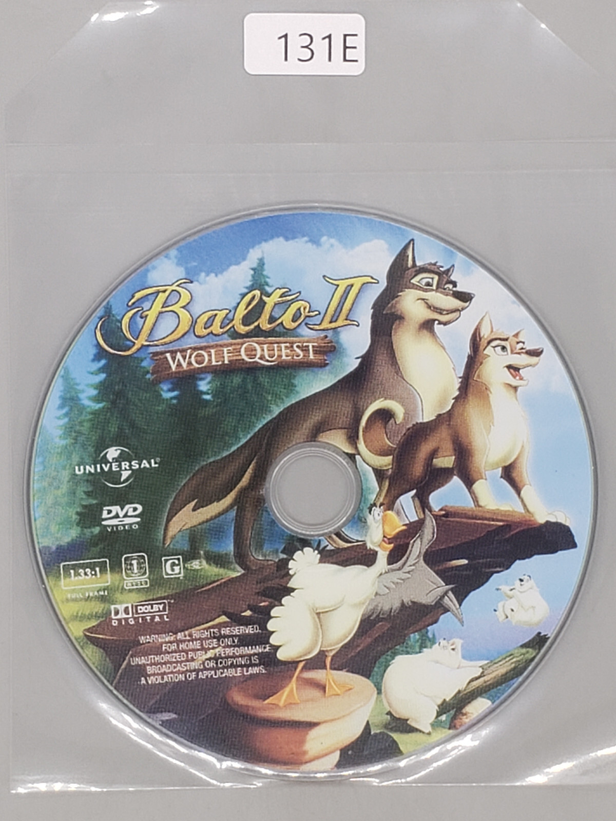 Balto II: The Wolf Quest (DVD) Disc Only No Tracking | eBay