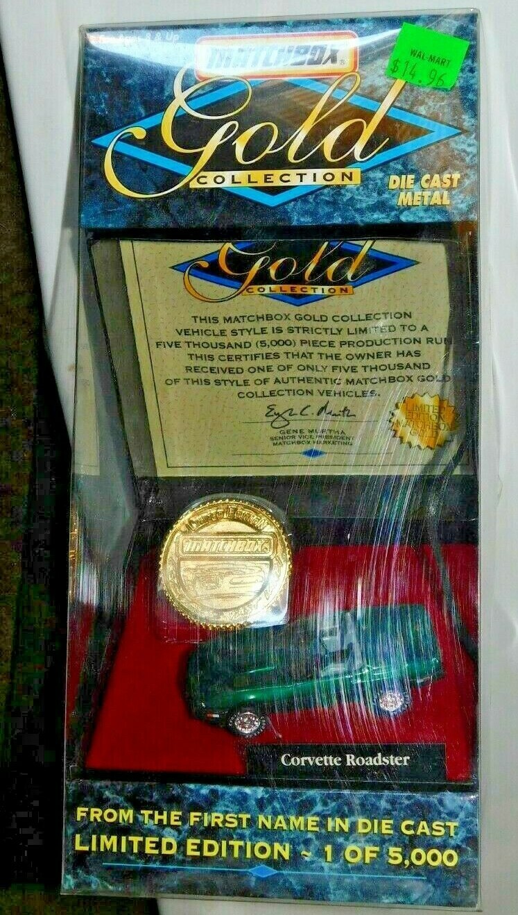MATCHBOX GOLD COLLECTION CORVETTE ROADSTER LIMITED EDITION 1 OF 5000 | eBay