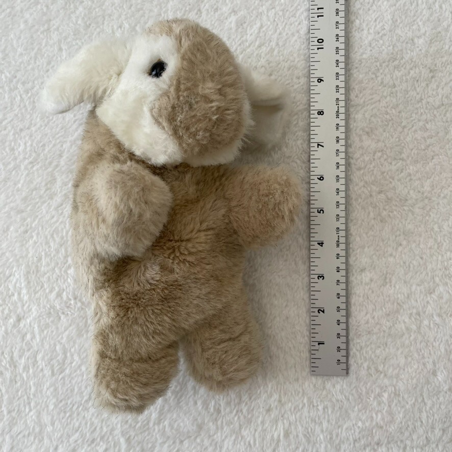 Vintage 1981 Gund Bunny Rabbit Plush Lovey Stuffed Animal Light Tan ...