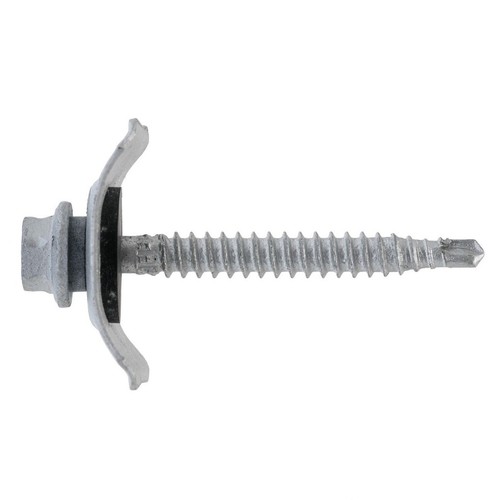 Buildex ROOF-LOK HEX HEAD SCREW WITH CLIMASEAL-4 14-12x55mm 250Pcs ...