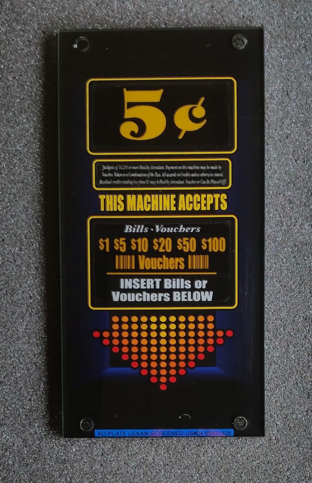 Atronic Cashline Slot Machine BV Side Plexi Glass | eBay