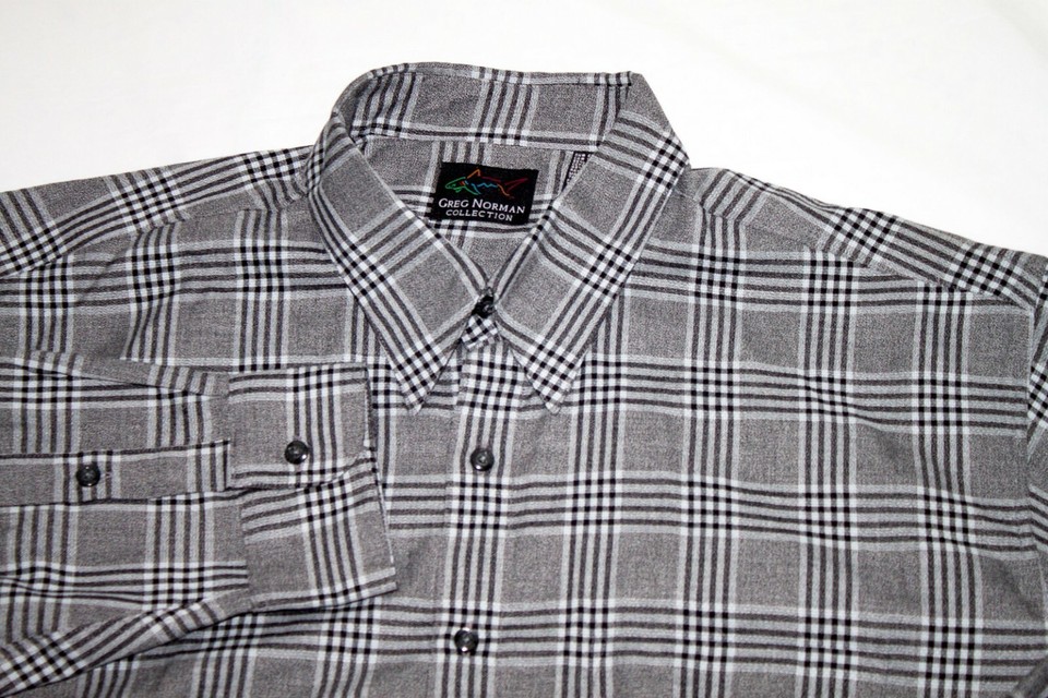 Greg Norman Collection Mens Long Sleeve Button Shirt Size XL | eBay