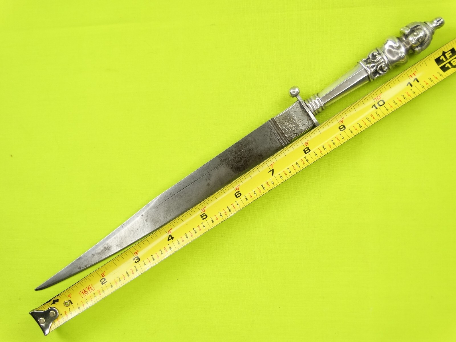VINTAGE SOUTH AMERICA NUDE WOMAN FIGURAL HANDLE LARGE FIGHTING DAGGER ...
