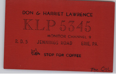 Don Harriet Lawrence KLP 5345 Monitor Channel 9 Postcard | eBay