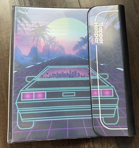 Trapper Keeper ~ Binder Retro Portfolio Folder Mead 80s 90s Car Neon ...