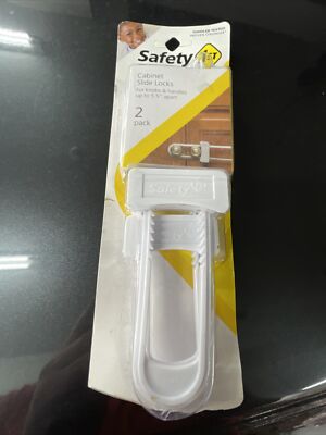 Safety 1st Cabinet Slide Locks 2 pack New - White | eBay