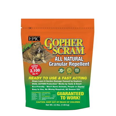 Enviro Protection EPIC Gopher Scram Granular Deterrent, 3.5-Lbs. | eBay