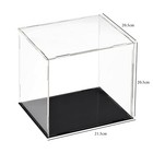 Acrylic Clear Cube Perspex Display Box Case 20.5cm Big Collectables ...
