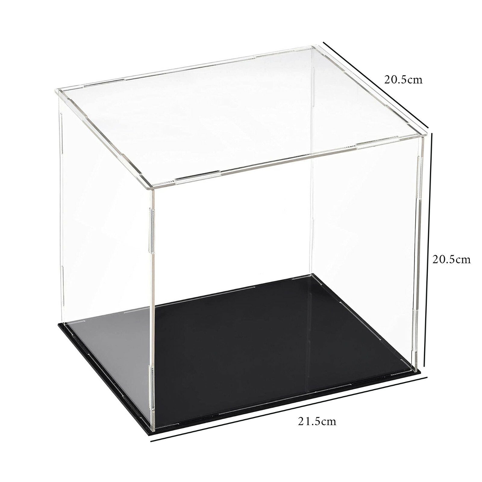 Acrylic Clear Cube Perspex Display Box Case 20.5cm Big Collectables ...