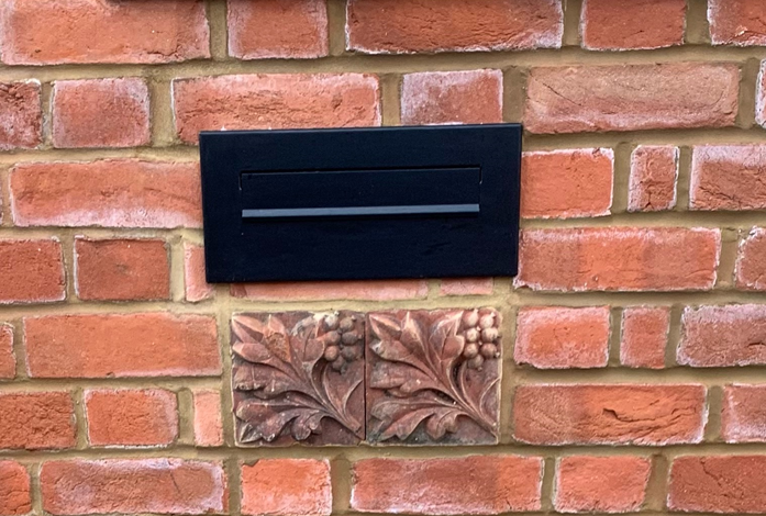 Through The Wall LFD-041 Letterbox with Telescopic Lockable Steel Mail ...