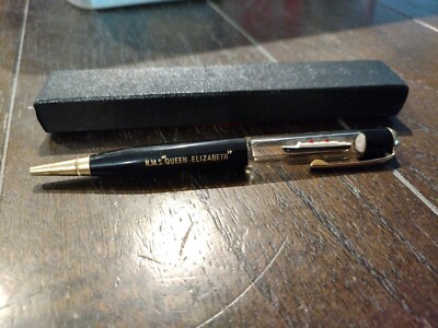 VTG 1950’s RMS Queen Elizabeth Floating Ship Ballpoint Pen With Box C ...
