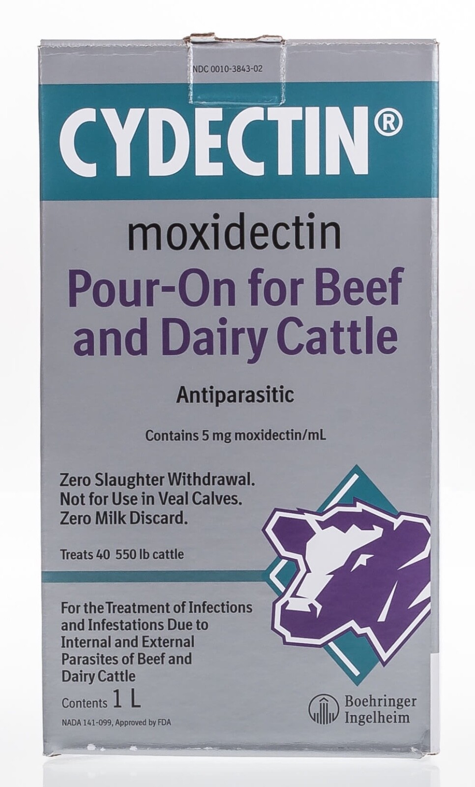 Cydectin Pour-on Cattle Cows Dairy Worm Lice Mange 1 Liter for sale ...