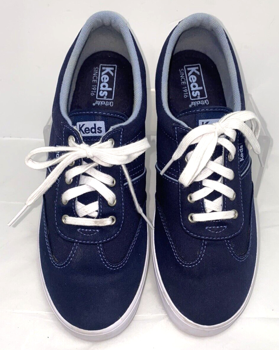 Keds Women's Ortholite Canvas Sneakers Size 9.5 Blue … - Gem