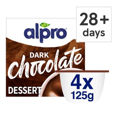 ALPRO DARK CHOCOLATE SOYA DESSERT 4 PACK 125g X 2 | eBay