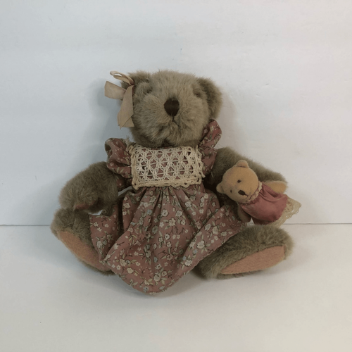 russ berrie whitley teddy bear plush bears from the past floral dress ...