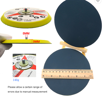 6" DA Vinyl PSA Face Sanding Pad for Dual Action Sanders Use with Stick ...