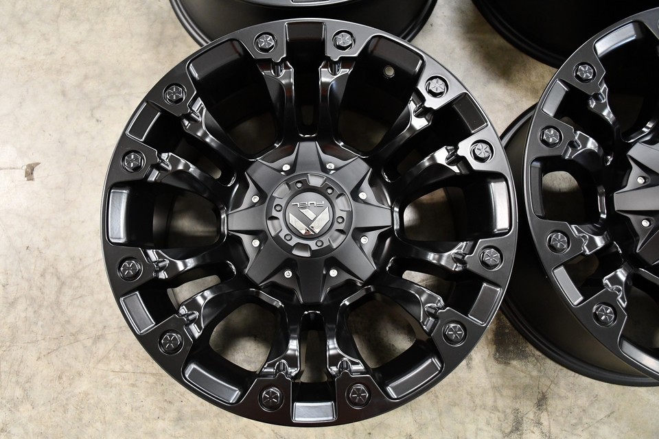 Set 4 Fuel D560 Vapor 20x9 8x180 Matte Black Wheels 20" 20mm Rims | eBay