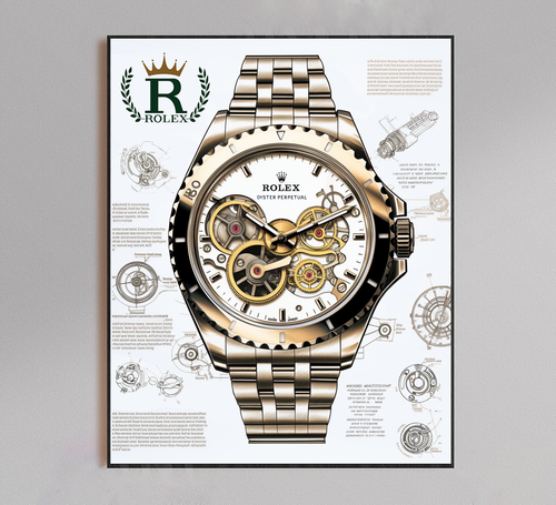 Rolex Poster- Rolex Watch Patent Print, Rolex Wall Art, Rolex Wallpaper ...