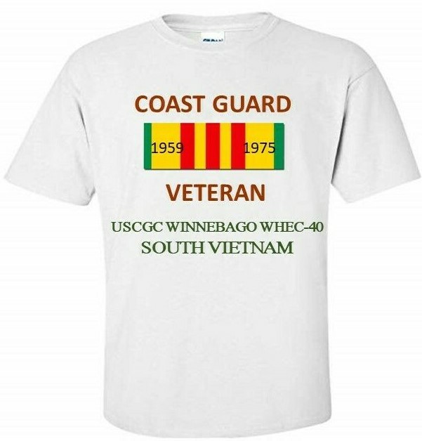 USCGC WINNEBEGO WHEC-40 *SOUTH VIETNAM*VIETNAM VETERAN RIBBON 1959-1975 ...