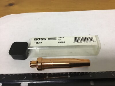 New. Goss 4209-9 (Purox) Torch Tip, Acetylene, Goss Part Number 1952-9 ...