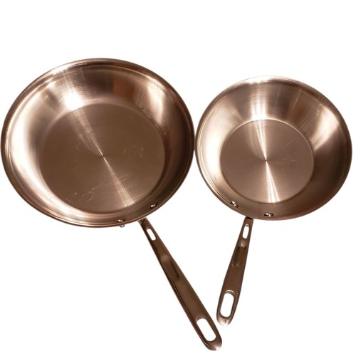 Emeril Lagasse All Clad 8” 10” Stainless Steel Copper Core Fry Pans ...