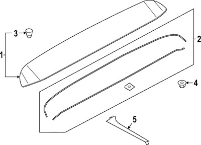 Genuine Audi Spoiler Hardware Kit 80F-898-941 | eBay