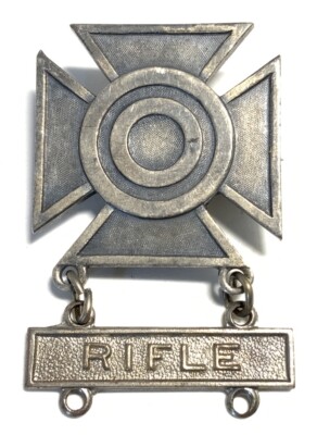 World War Sterling Silver 925 Marksman Badge with Rifle IU29 | eBay