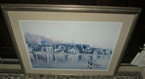 J WAYNE BYSTROM LIMITED EDOTION SIGNED PHILADELPHIA BOATHOUSE ROW #586/ ...