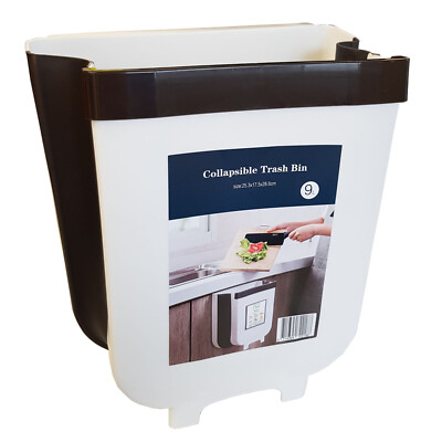 COLLAPSIBLE DOOR HANGING FOLDING WASTE BIN caravan motorhome kitchen ...