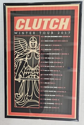 Clutch 2017 Winter Tour Concert Poster 11 X 17 Framed | eBay
