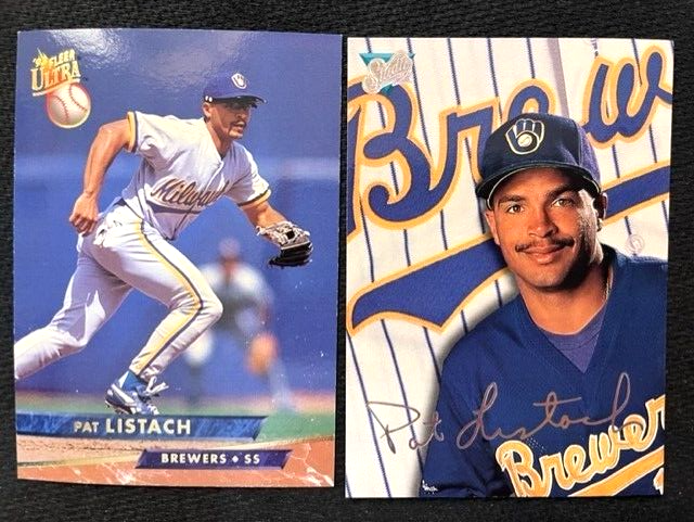 MLB - Pat Listach 1993 Fleer Ultra & 1993 Leaf Studio Baseball ...