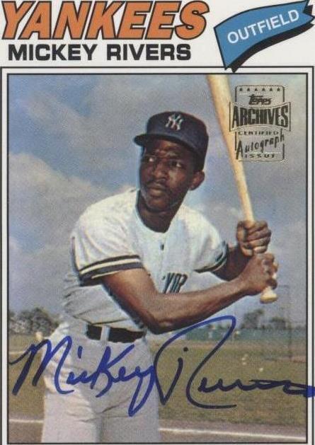 2002 Topps Archives - Autographs Mickey Rivers #TAA-MR (AU) for sale ...