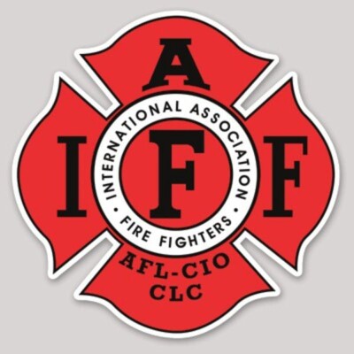 4 Inch Non-Reflective IAFF Red Firefighter Die Cut Maltese Sticker ...