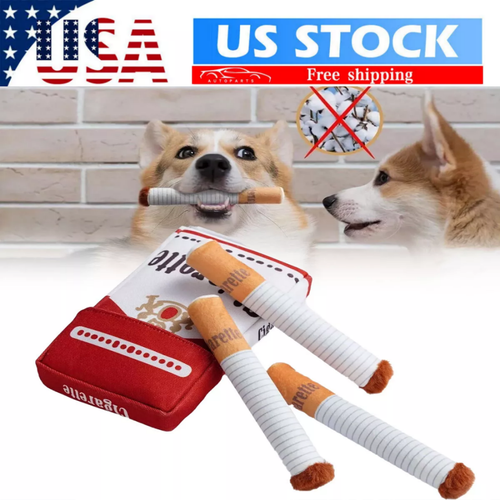 Cigarette Dog Toy, Squeaky Cigar Toys, Funny Interactive Dog Toy ...