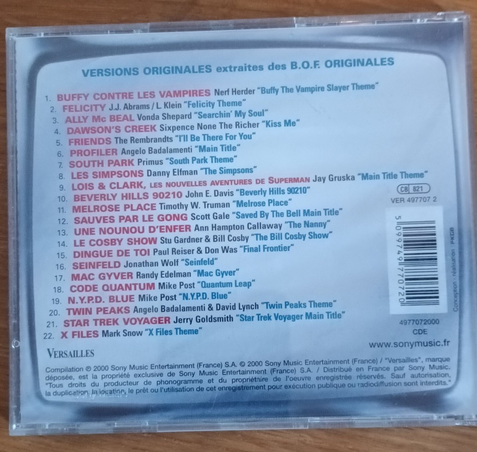 Serial TV les plus grands hits des series TV CD Compilation | eBay