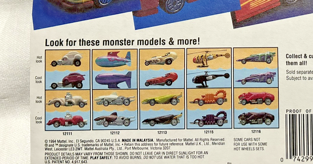 1994 Hot Wheels Color FX Monster Models - ARACHNOROD and CARGOYLE New ...