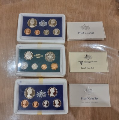 RAM Proof Sets 1981, 1982 & 1983 | eBay Australia