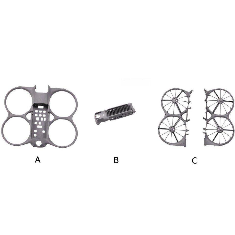 For DJI Neo 2 Upper Frame Replacement Gray Plastic Body Shell Component ...