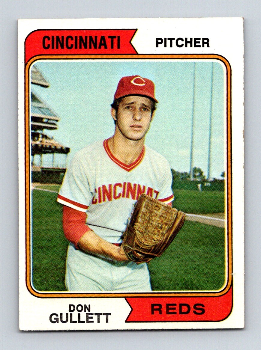 1974 Topps Don Gullett #385 Cincinnati Reds Baseball Card EX Set Break ...