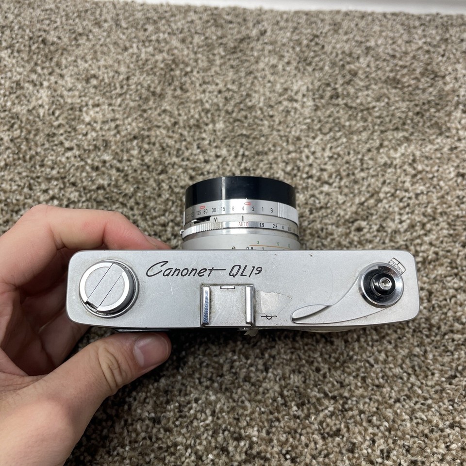 Canon Canonet QL19 Vintage 35mm Film Camera w/ 45mm f/1.9 Lens ...