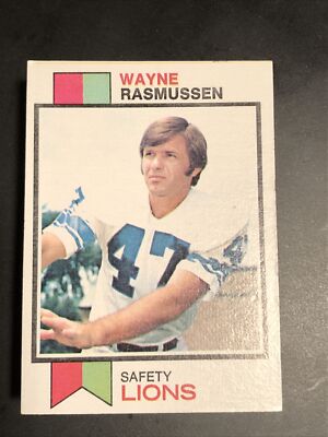 1973 TOPPS WAYNE RASMUSSEN #306 DETROIT LIONS FOOTBALL CARD | eBay